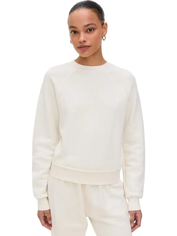 Eterne Shrunken Raglan Sweatshirt - Cream