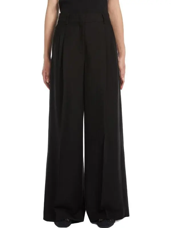 Max Mara Veliero Wide-leg Trousers - Black