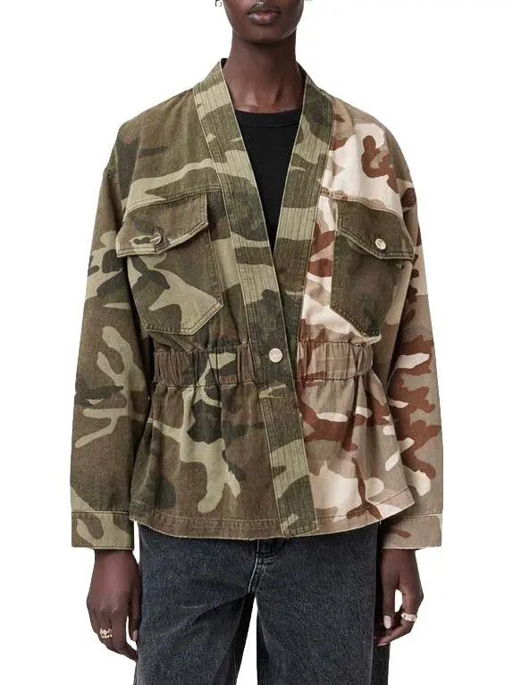 ALLSAINTS Amelia Camo Jacket - Camo Green