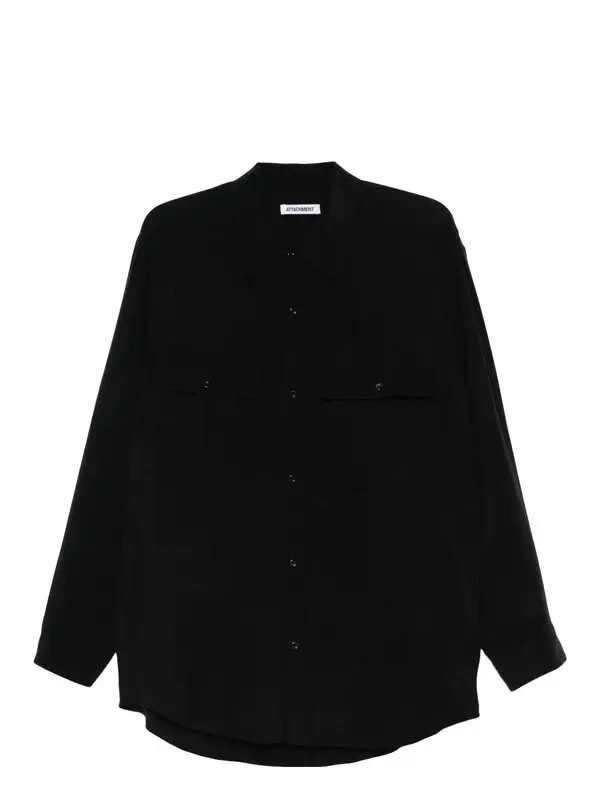 Attachment Long-sleeve Shirt - Black