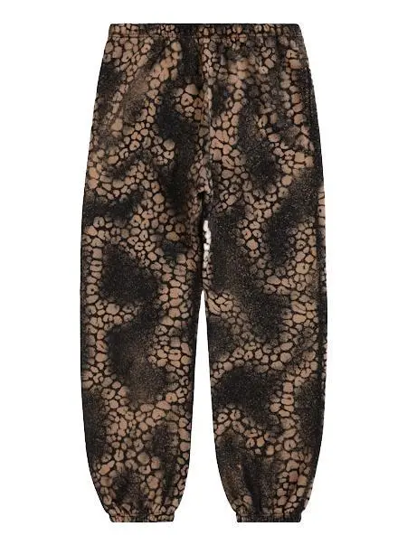 Supreme Bleached Leopard Sweatpant - Black