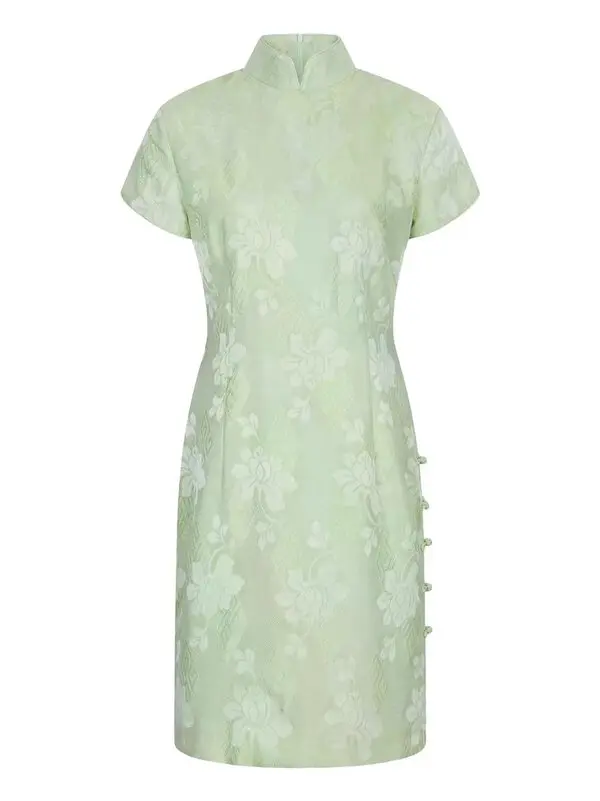 Shanghai Tang Fitted Qipao - Green
