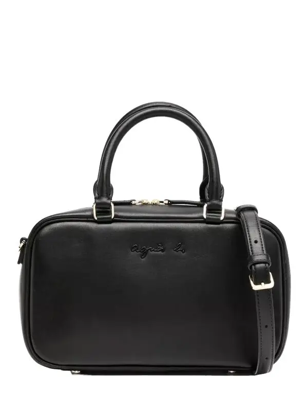 AGNÈS B. Leather 2-way Tote Bag - Black