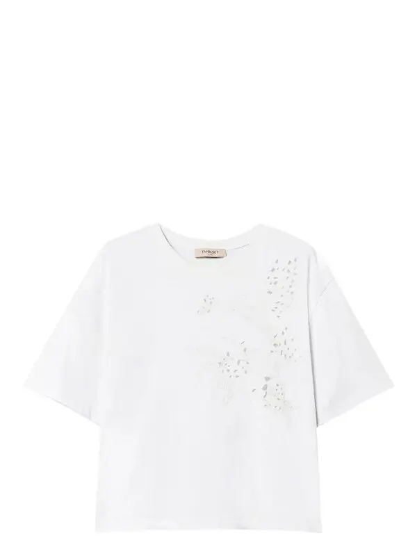 TWINSET Embroidered T-shirt - White
