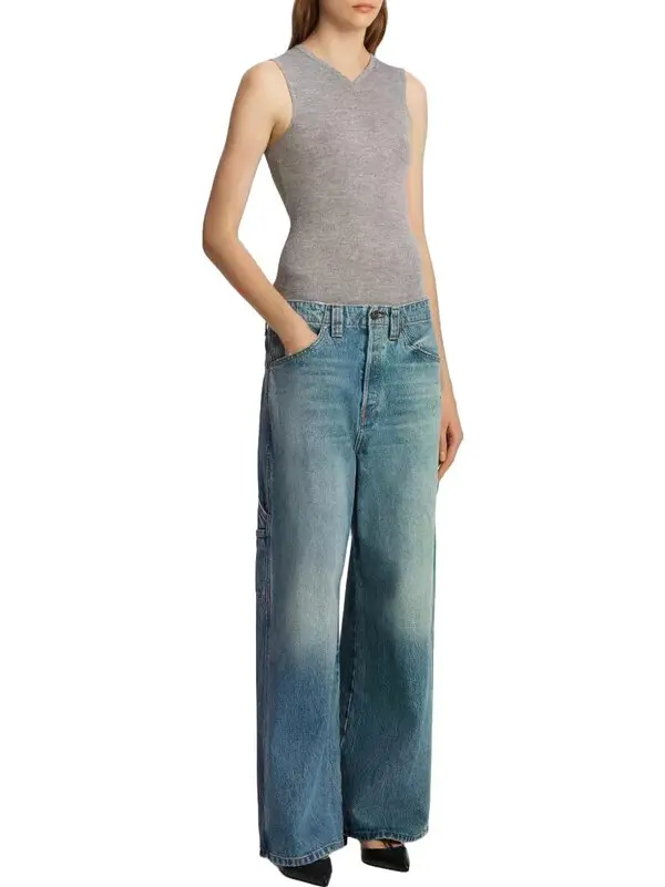 Khaite Sowen Wide-leg Jeans - Blue
