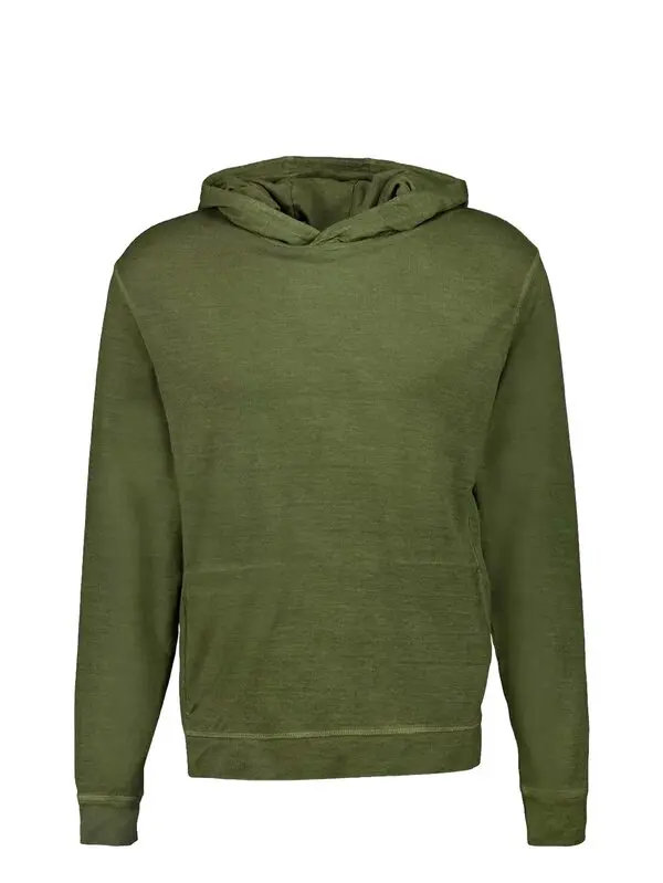 120% Lino Linen-blend Hoodie - Green