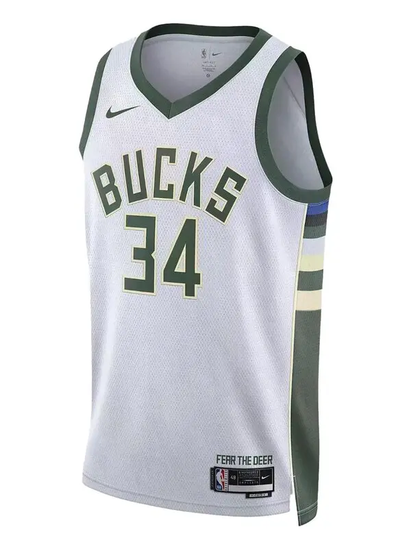 Nike Milwaukee Bucks 22/23 Dri-fit Nba Swingman Jersey - White
