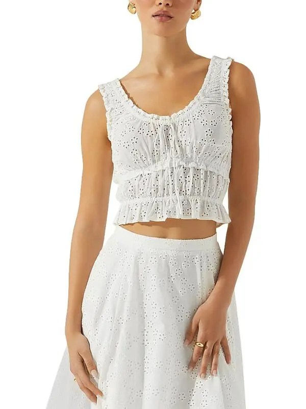 Astr The Label Kissel Top - White