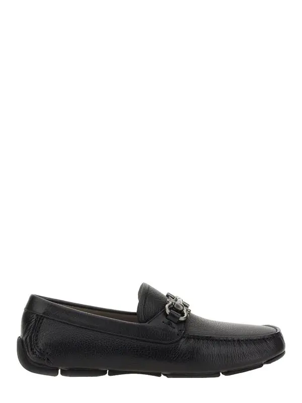 FERRAGAMO Moccasin Gancini - Black