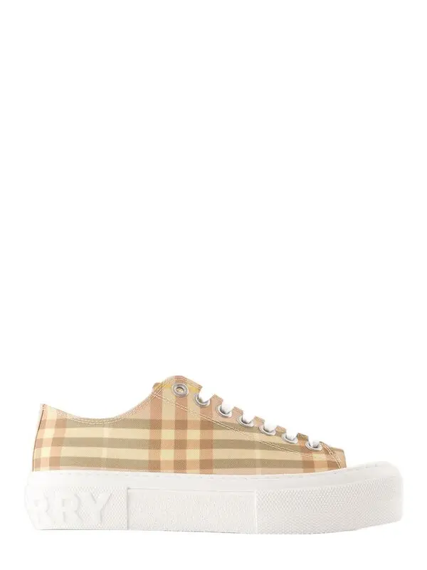 Burberry Lf Jack Low Top Sneakers - Beige