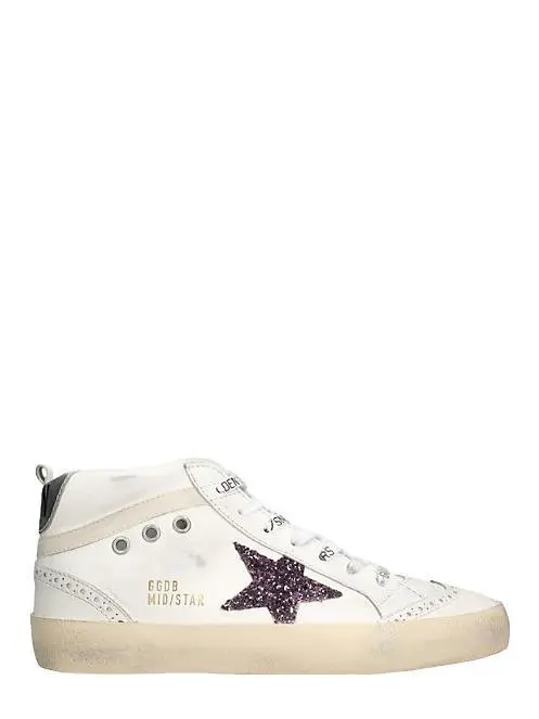GOLDEN GOOSE Mid Star 82710 Leather Low-top Trainers - White/oth