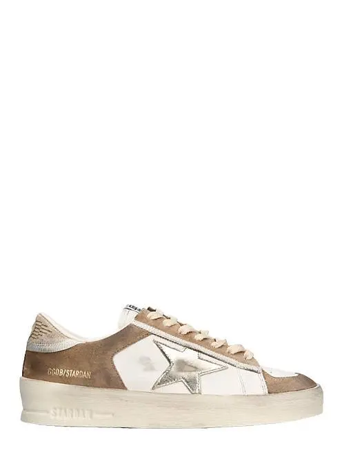 GOLDEN GOOSE Stardan Leather Low-top Trainers - Brown/oth