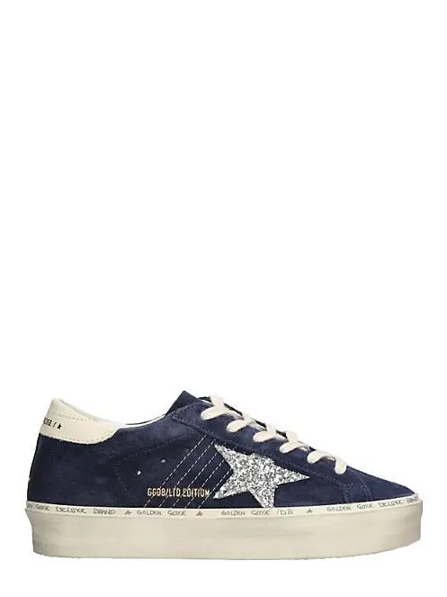 GOLDEN GOOSE Hi Star 82811 Suede Low-top Trainers - Blue/drk.c