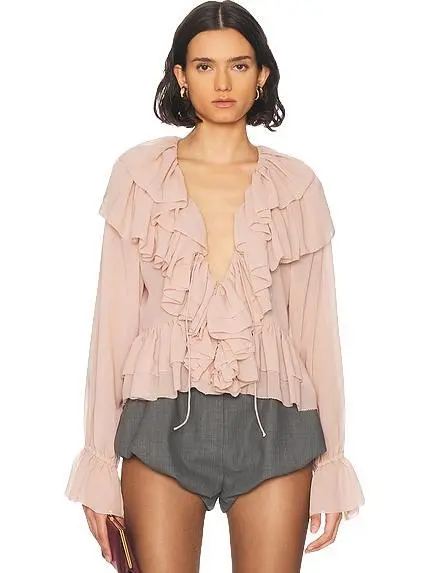 Ronny Kobo Soraya Top - Rose