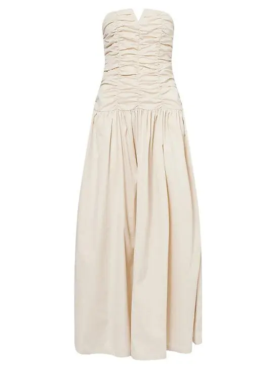 AMY LYNN Shyla Ruched Maxi Dress - Milk