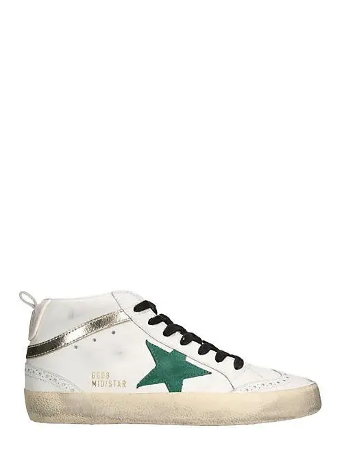 GOLDEN GOOSE Mid Star Bio-based Mid-top Trainers - White/comb