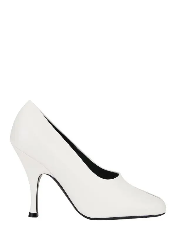 Khaite Eva 100 Peep Toe Pumps - Optic White