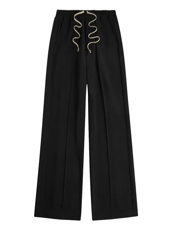 Rick Owens Dietrich Straight-leg Wool Trousers - Black