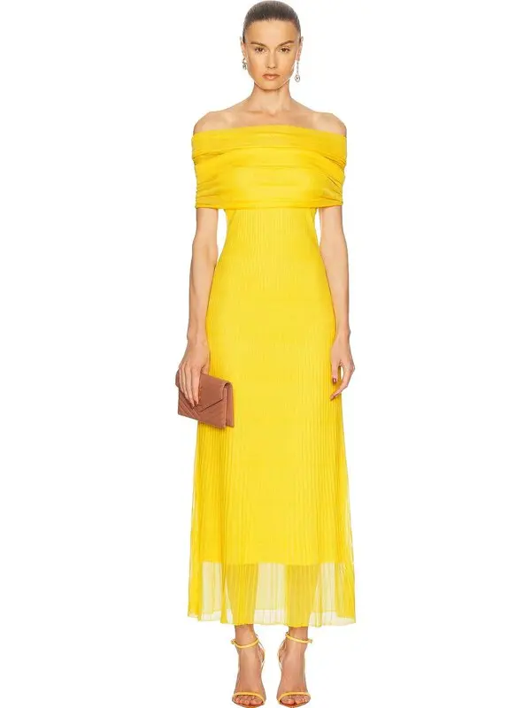 Simkhai Laurelle Off Shoulder Maxi Dress - Sunny