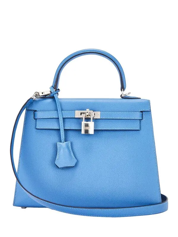 Hermès Epsom Kelly Sellier 25 Handbag - Azur