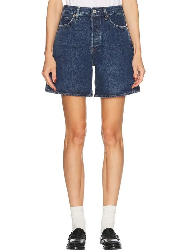 AGOLDE Dame High-rise Baggy Denim Shorts - Enamour