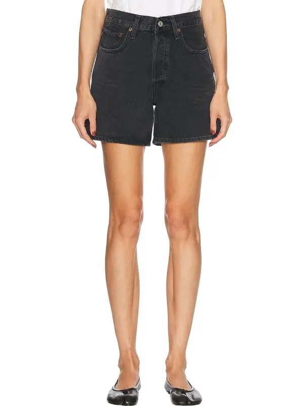 AGOLDE V-waist Denim Shorts - Bounce