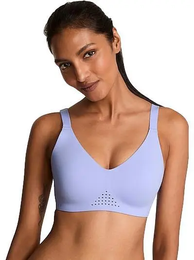 Victoria's Secret Vsx Featherweight™ Medium V-neck Sports Bra - Blue