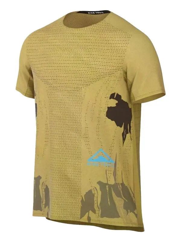 Nike Dri-fit Rise 365 Gold Trail Running T-shirt - Green