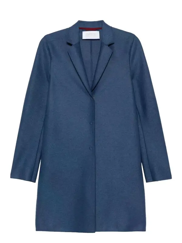 Harris Wharf London Virgin Wool Coat - Blue
