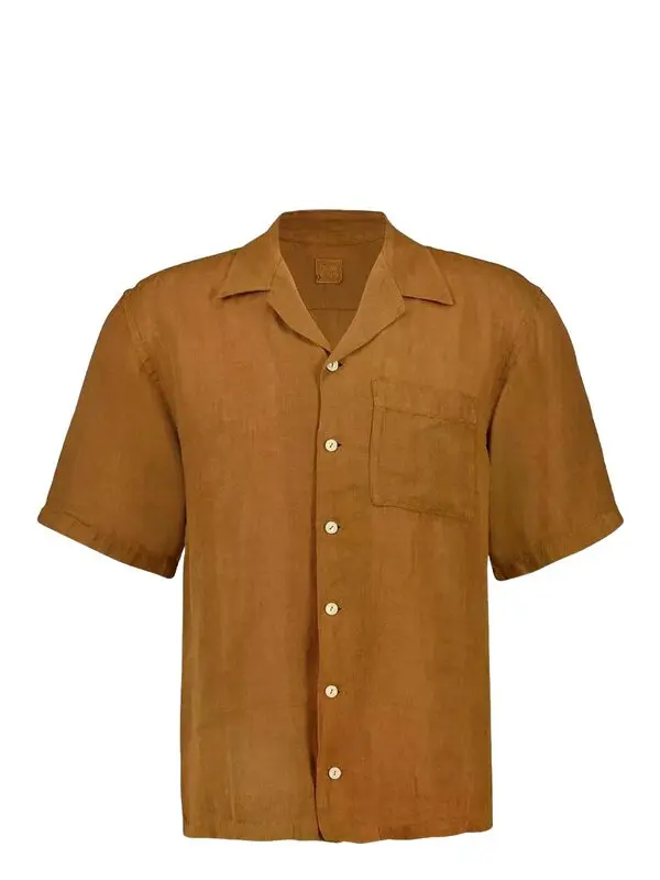 120% Lino Linen Shirt - Brown