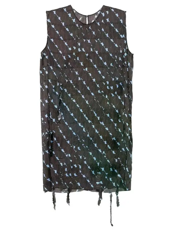 JNBY Patterned Sleeveless Dress - Brown