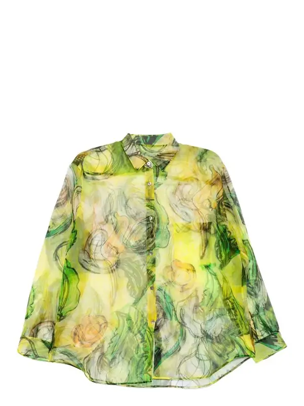 JNBY Mixed Plant Shirt - Green