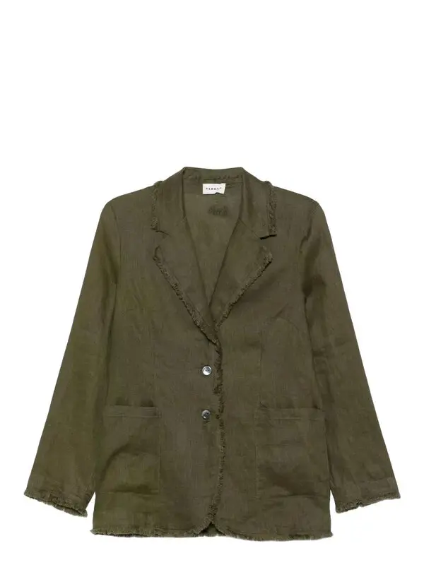 P.a.r.o.s.h Frayed Blazer - Green