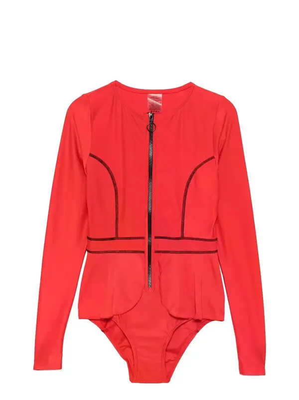 DUSKII Elle Long-sleeved Swimsuit - Red