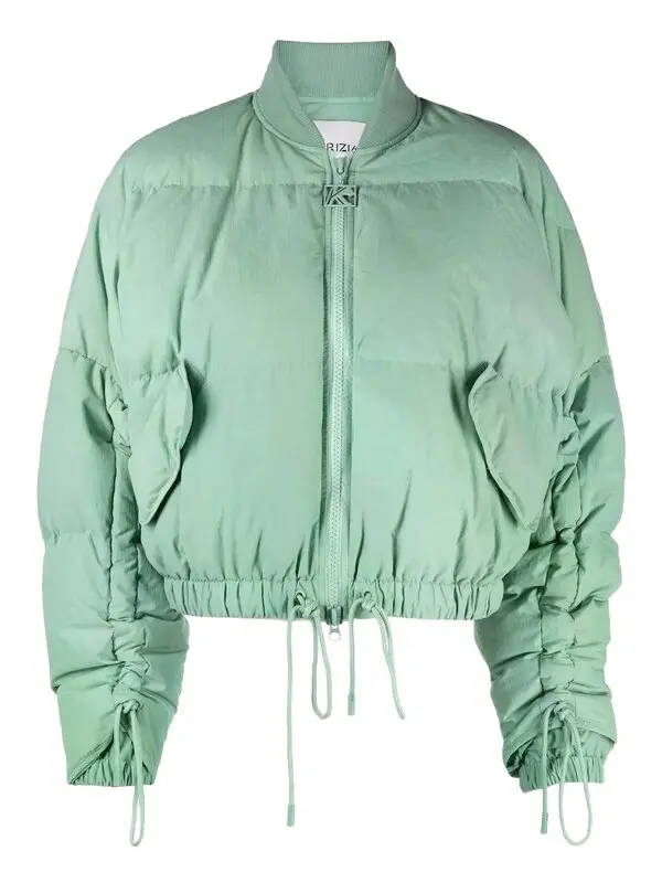 KRIZIA Padded Drawstring Bomber Jacket - Green