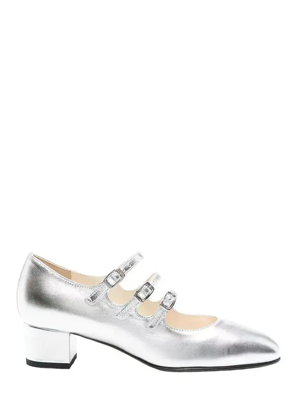 CAREL Kina 40mm Metallic Sheen Pumps - Silver