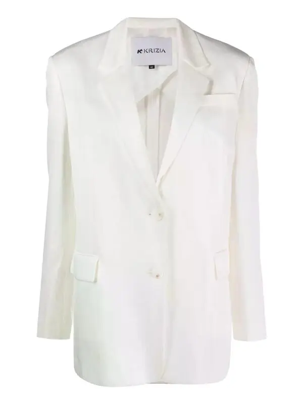 KRIZIA Single-breasted Blazer - White