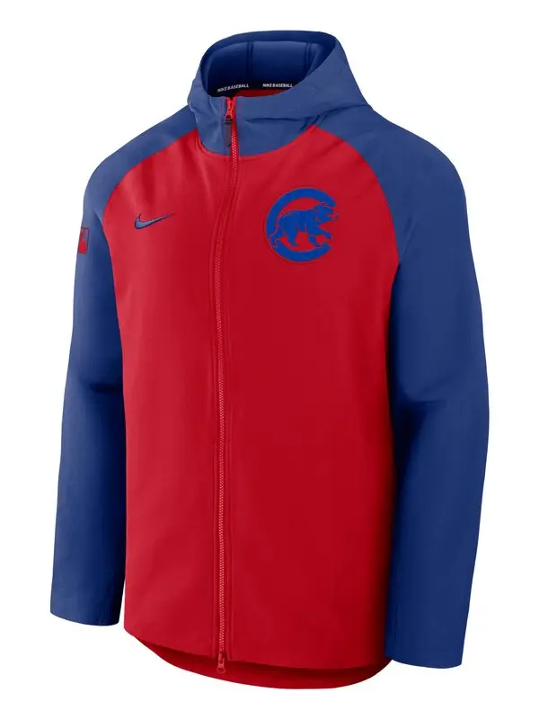 Nike Chicago Cubs Authentic Collection Therma Mlb Full-zip Jacket - Red