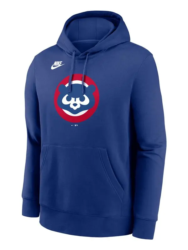 Nike Chicago Cubs Cooperstown Logo Club Mlb Pullover Hoodie - Blue
