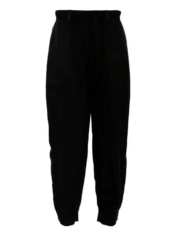 CROQUIS Tapered Trousers - Black