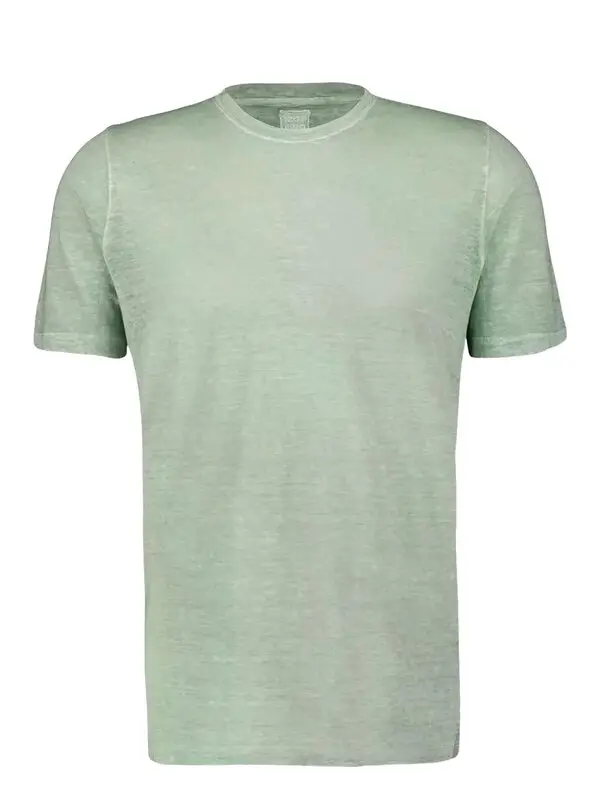 120% Lino Textured T-shirt - Green
