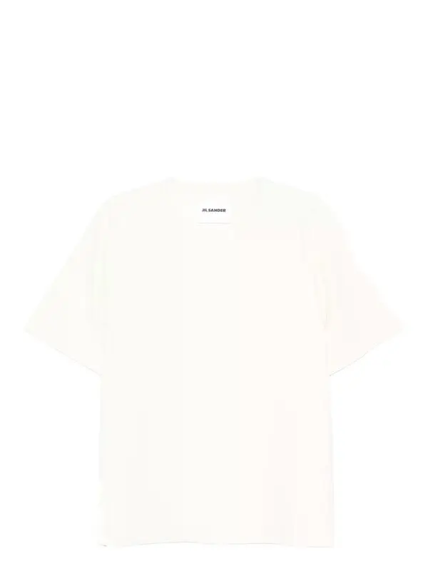 JIL SANDER Knitted T-shirt - Neutrals