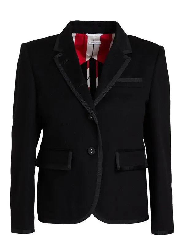 Thom Browne Cashmere-felt Blazer - Black