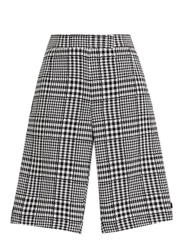 Thom Browne Checked Cotton-tweed Shorts - Black