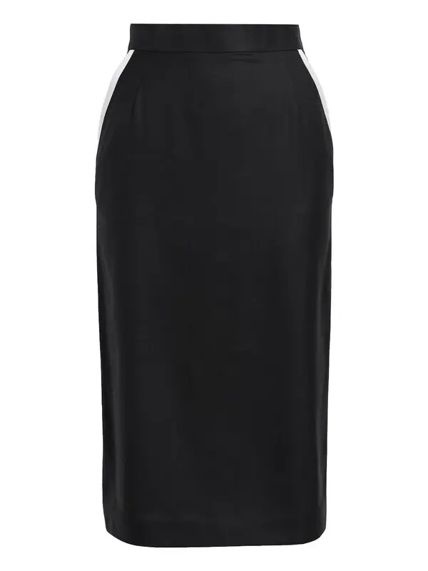 Thom Browne Wool-twill Pencil Skirt - Black