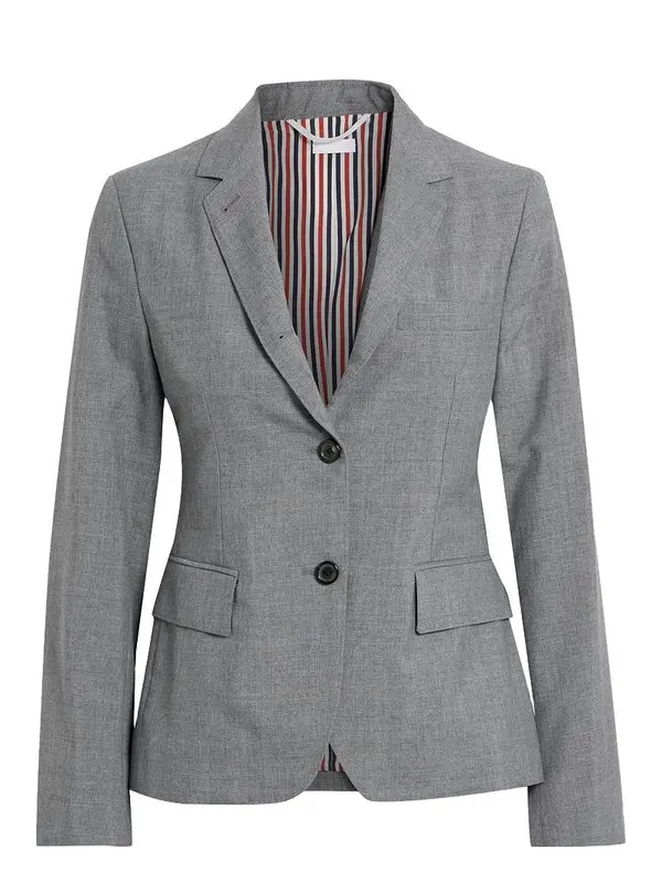 Thom Browne Wool-blend Blazer - Gray