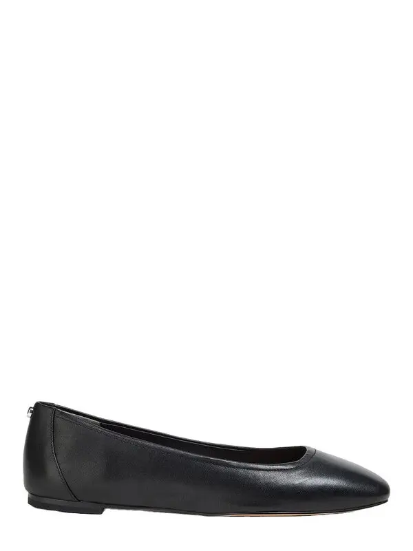STUART WEITZMAN Tammy Leather Ballet Flats - Black