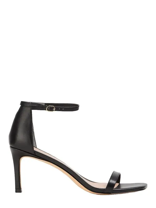 STUART WEITZMAN Amelina 75 Leather Sandals - Black
