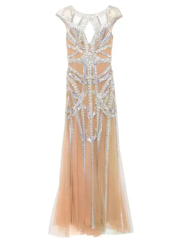 Zuhair Murad Embroidered Gown - Neutrals
