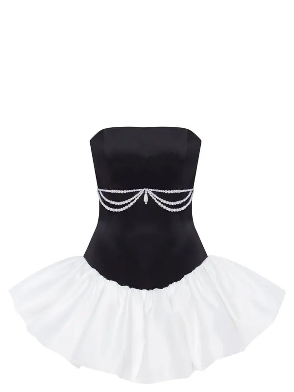 MILLA Strapless Mini Corset Dress - Black